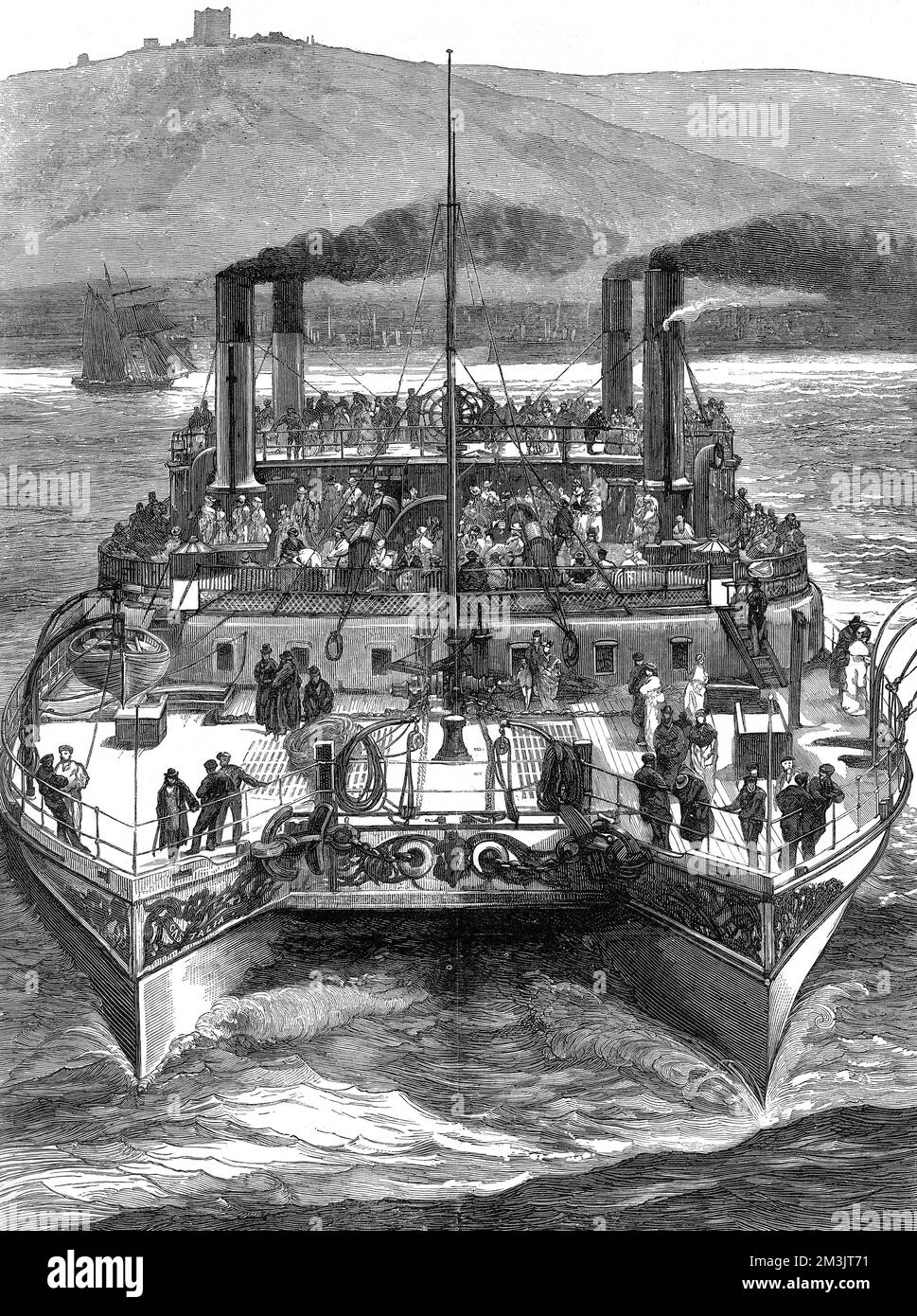 Twin Steam-Ship 'Castalia', August 1875 Stock Photo - Alamy