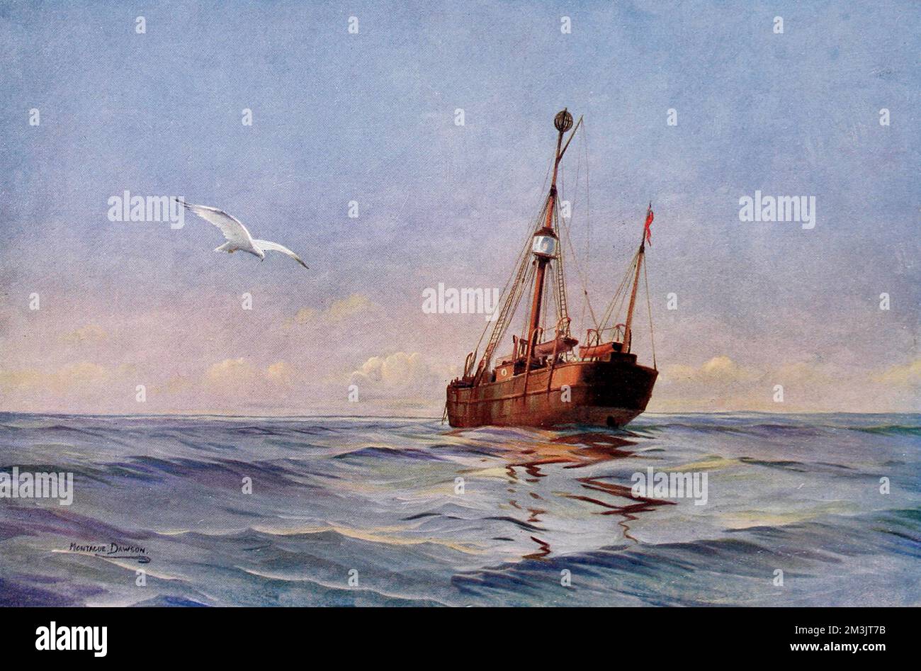 Trinity House Lightship, early 20th century Stock Photo - Alamy