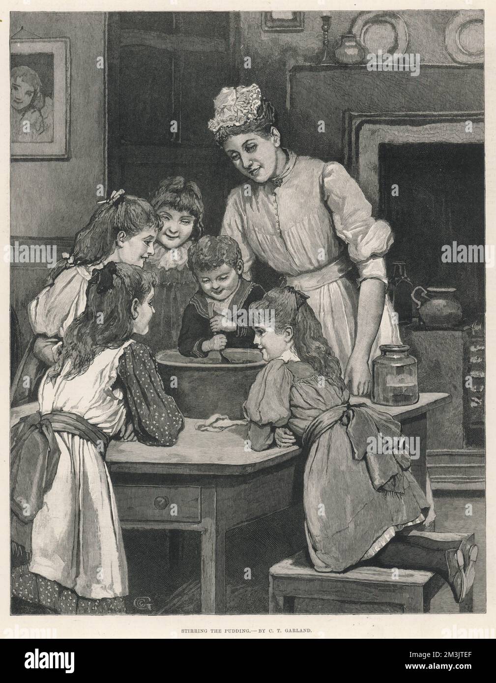 Stirring the Pudding Stock Photo - Alamy