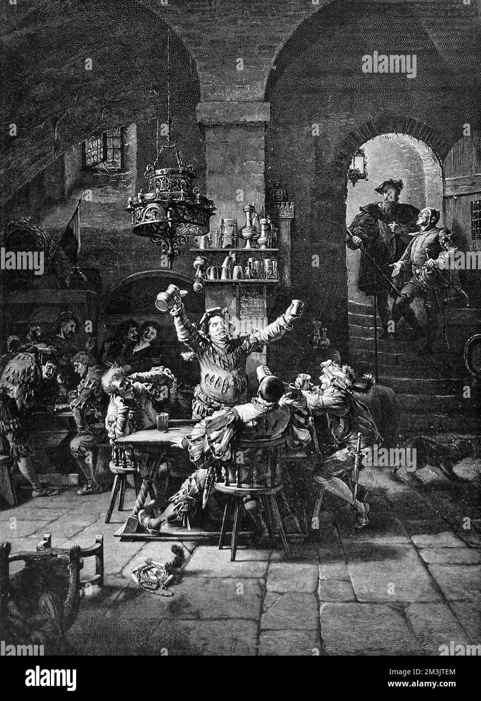 Faust in Auerbach's Wine Cellar Stock Photo - Alamy