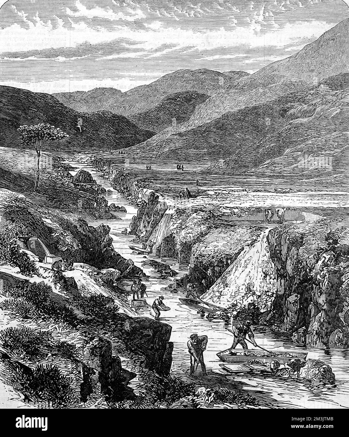 Digging for gold in Scotland Stock Photo - Alamy