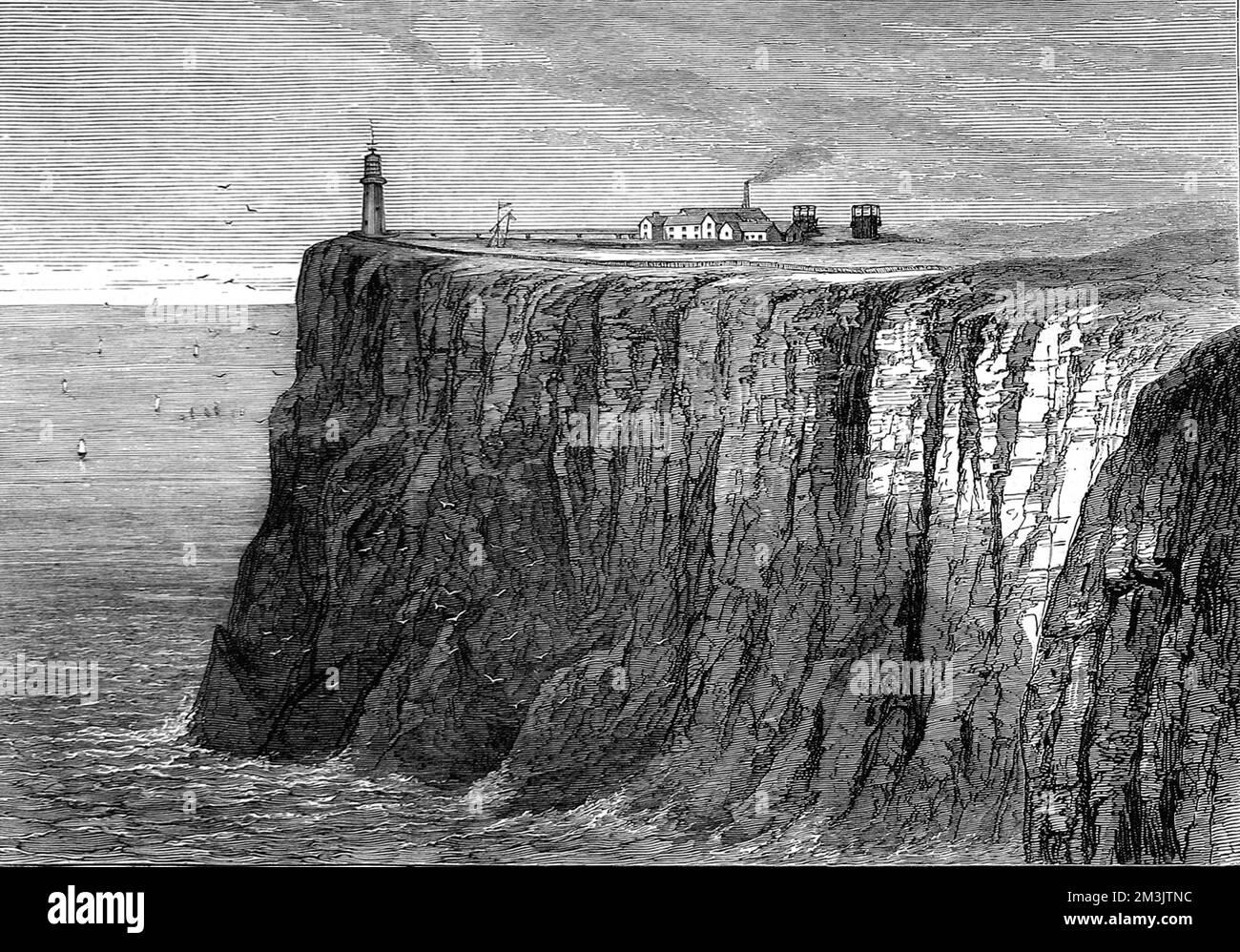 Galley Head Lighthouse, near Cape Clear, Cork 1879 Stock Photo - Alamy