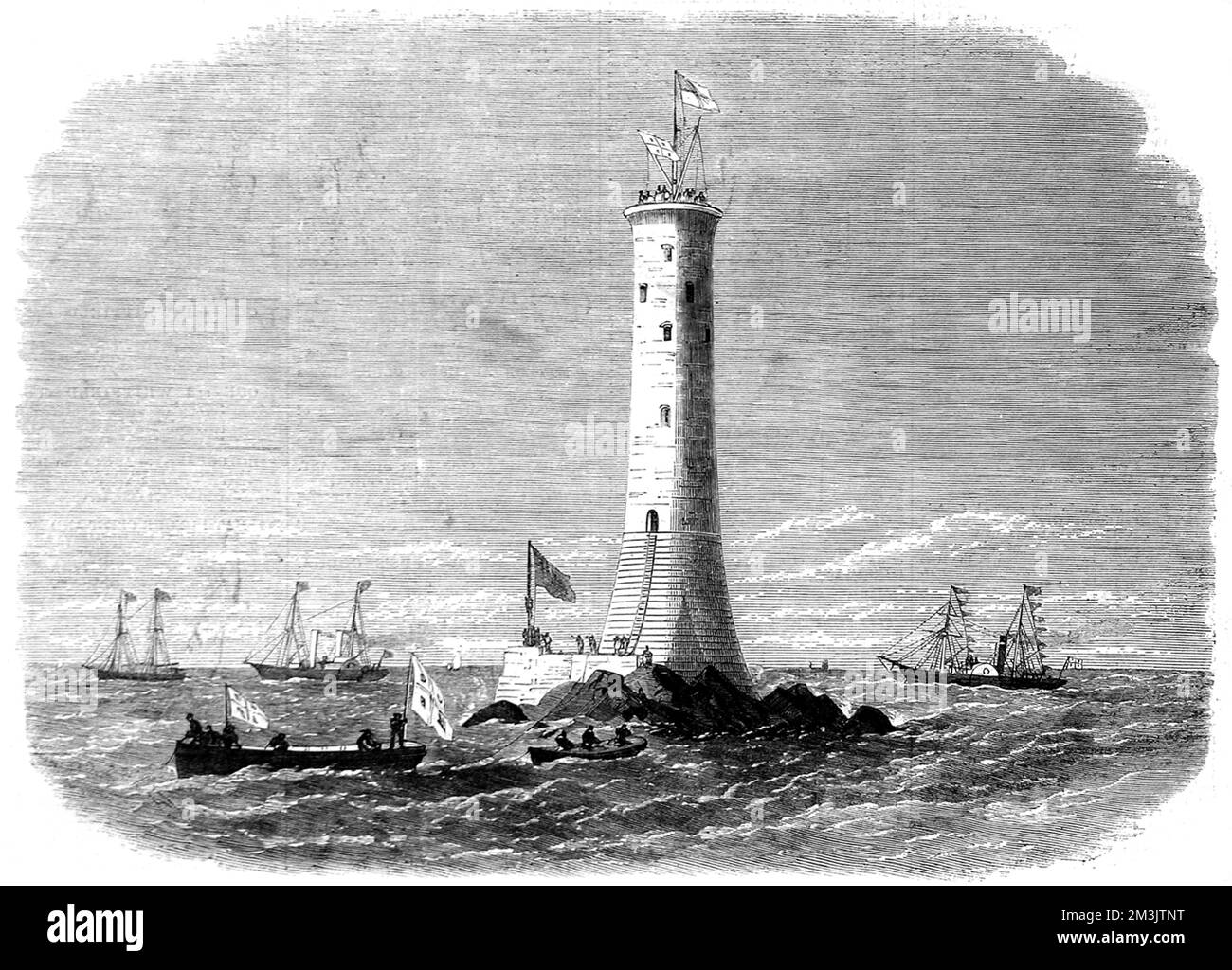 Wolf rock lighthouse Cut Out Stock Images & Pictures - Alamy