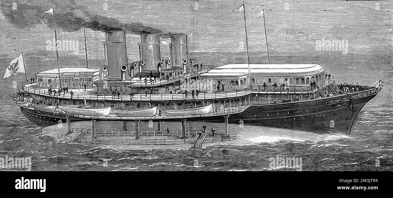 Livadia Steam Yacht 1880 Stock Photo - Alamy