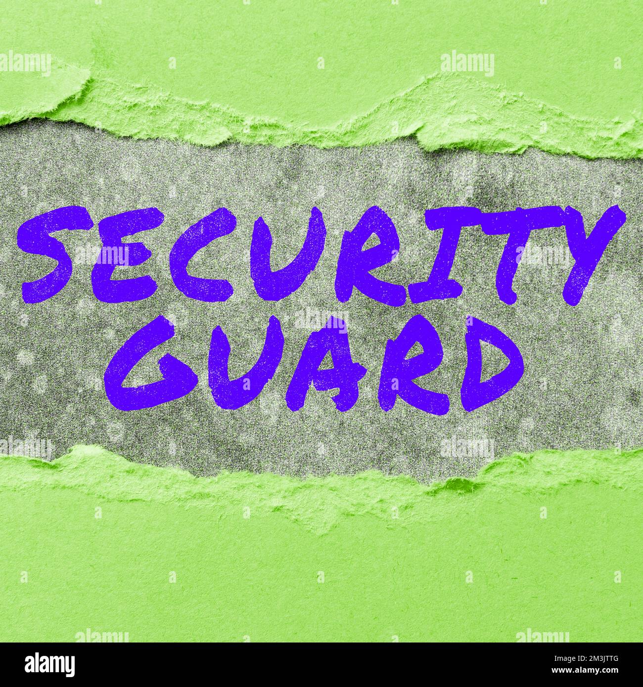 Text showing inspiration Security Guard. Concept meaning tools used to ...