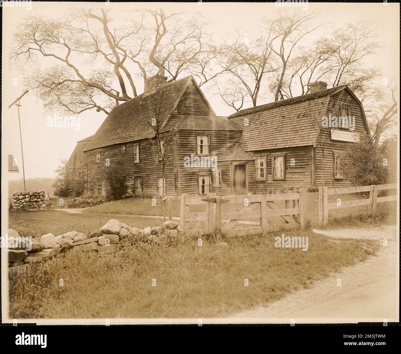 Ye Olde Jonathan Fairbanks House, Bryant and East Streets, Dedham, Mass ...
