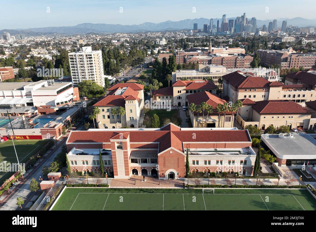 A general overall aerial view of the John McKay Center on the campus of ...