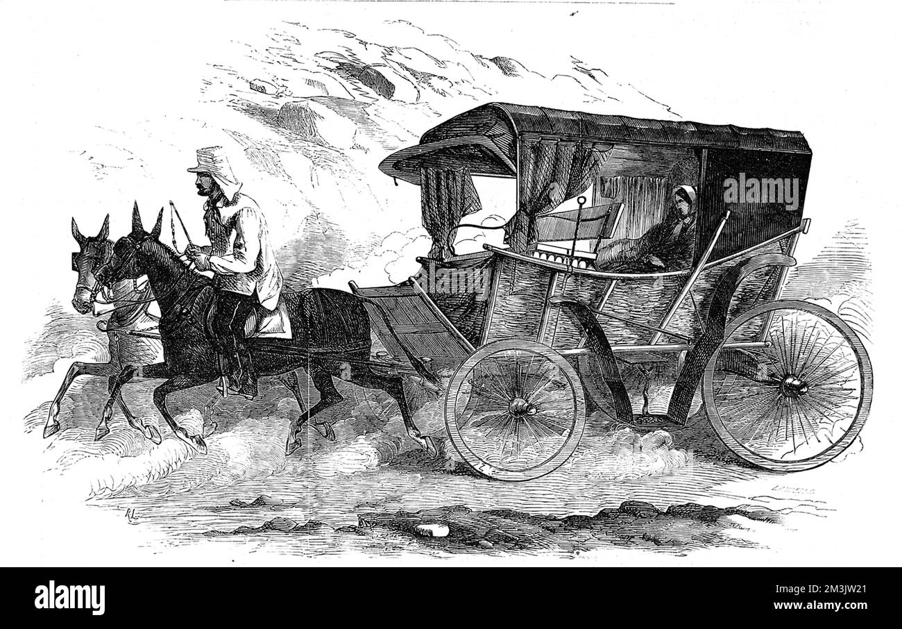 Florence Nightingale's carriage at the seat of war Stock Photo - Alamy