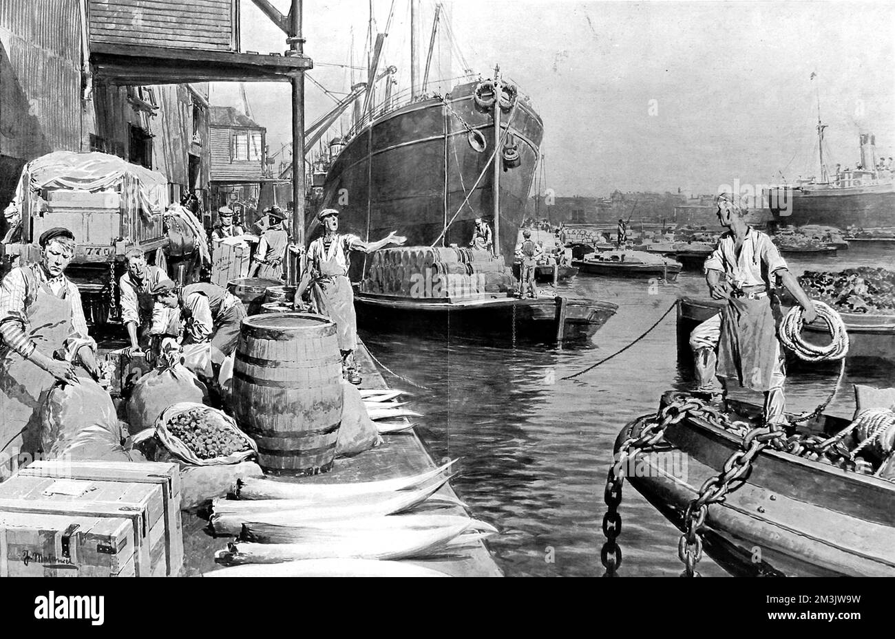 Unloading ship docks historical hi-res stock photography and images - Alamy
