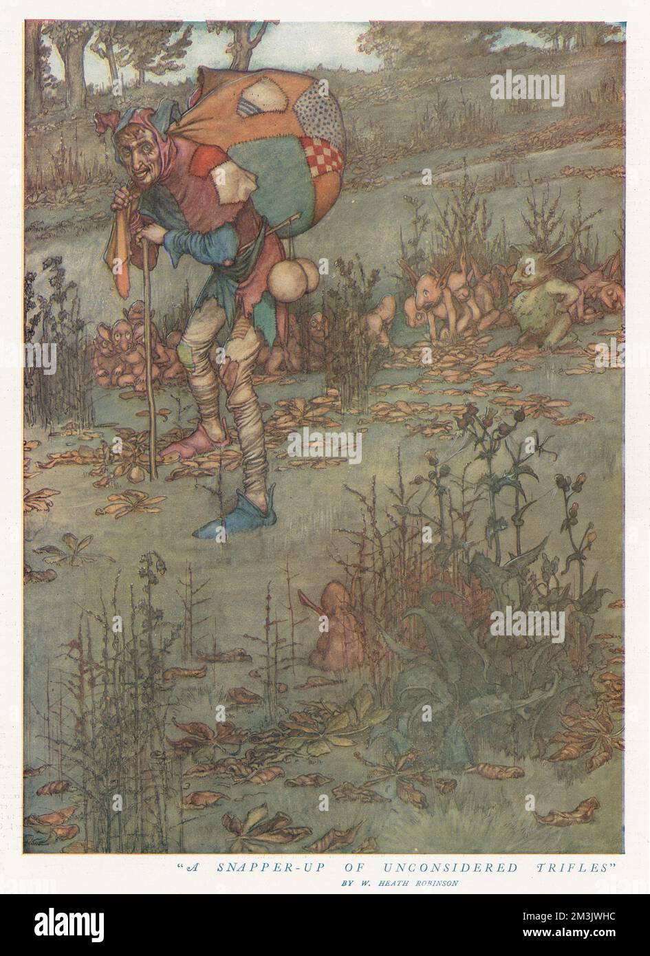 A Snapper-up of Unconsidered Trifles by W Heath Robinson Stock Photo ...