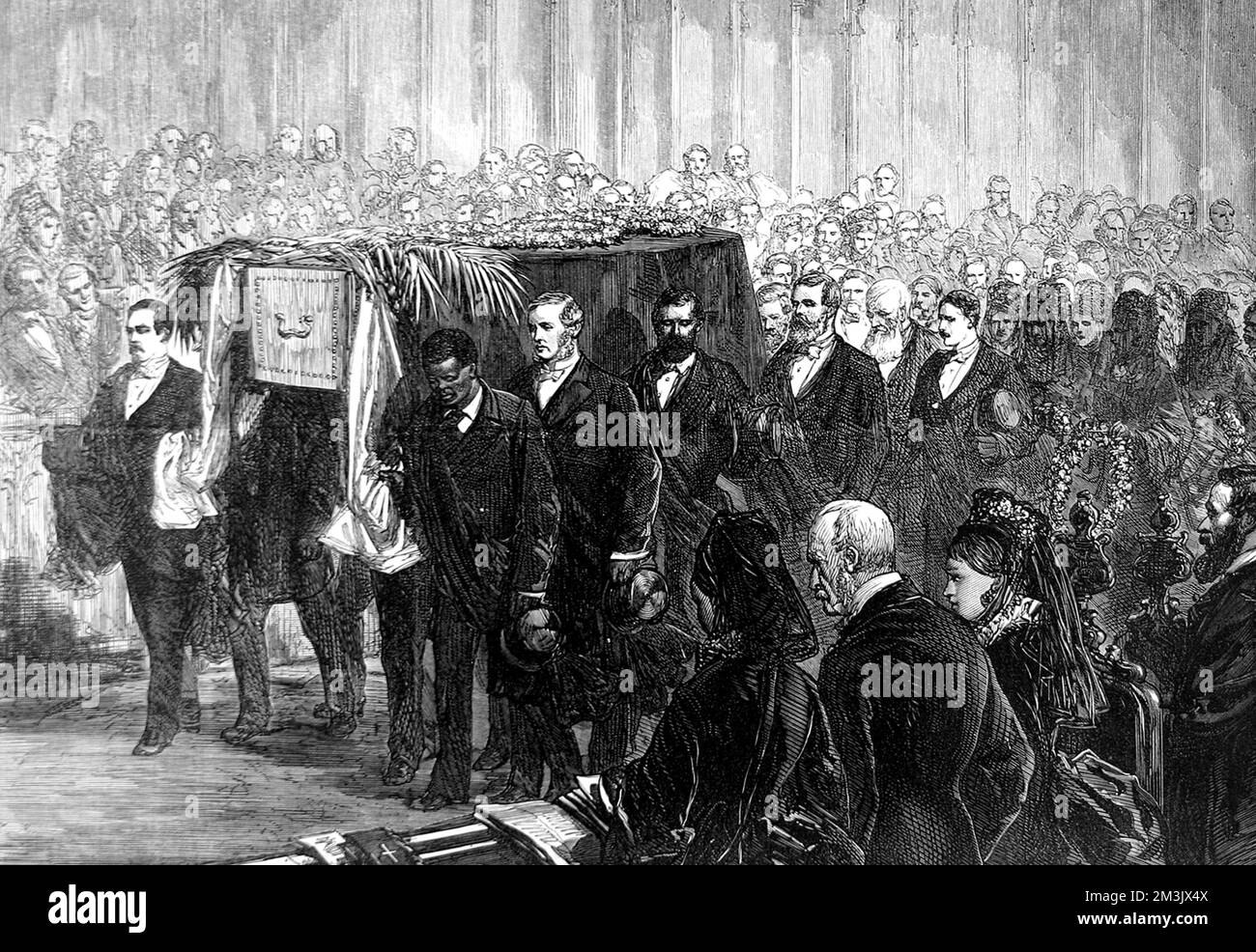 Funeral of Dr. David Livingstone, Westminster Abbey, 1874 Stock Photo ...