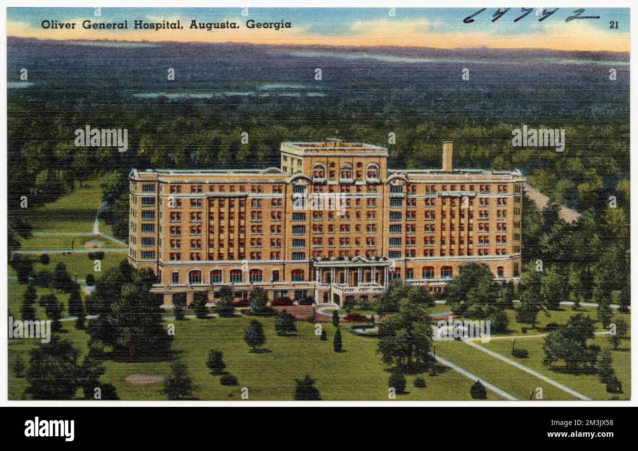 Oliver General Hospital, Augusta, Georgia , Hospitals, Tichnor Brothers ...