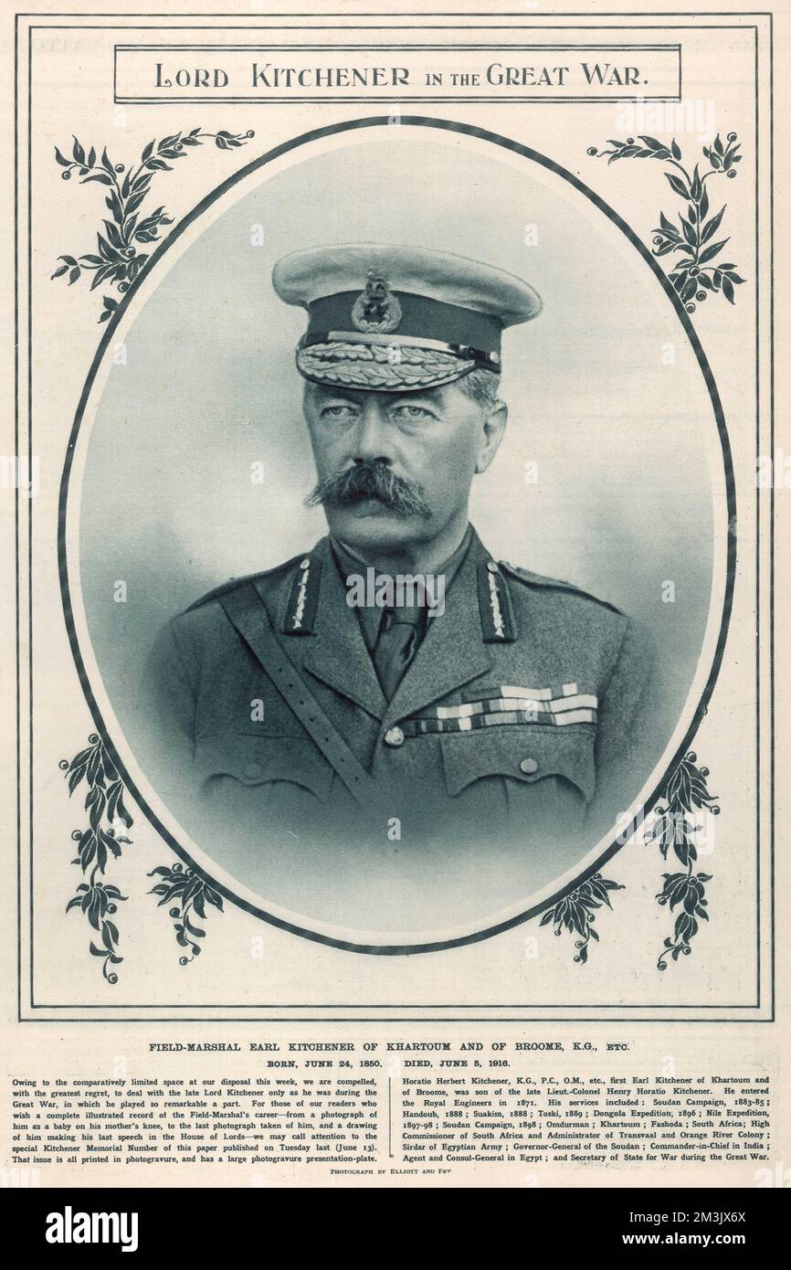 Lord Kitchener in the Great War Stock Photo - Alamy