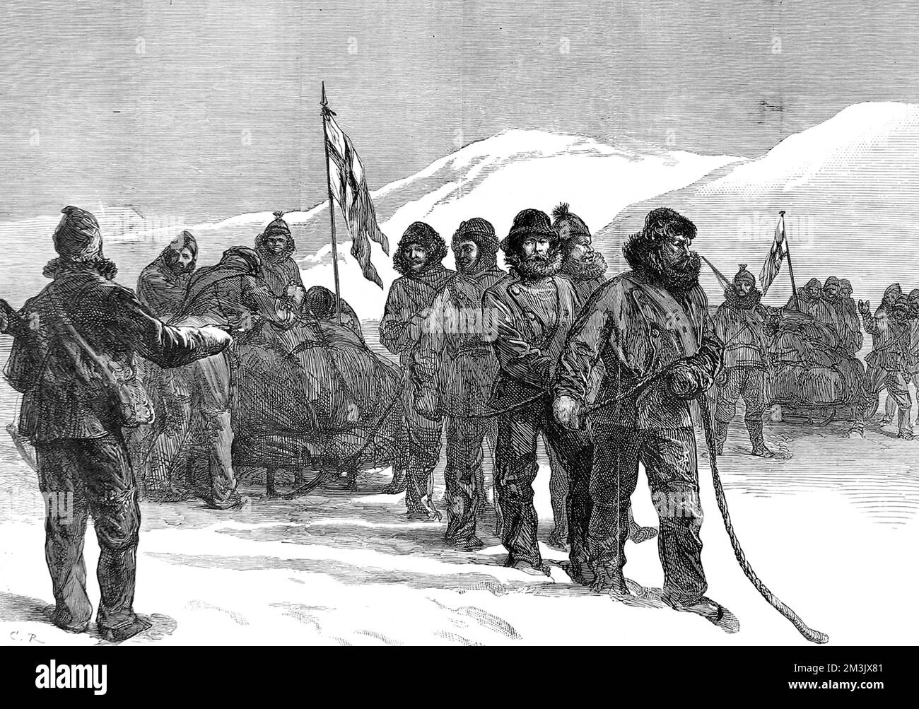 The Western Sledge Party of the British Arctic Expedition, 1 Stock ...