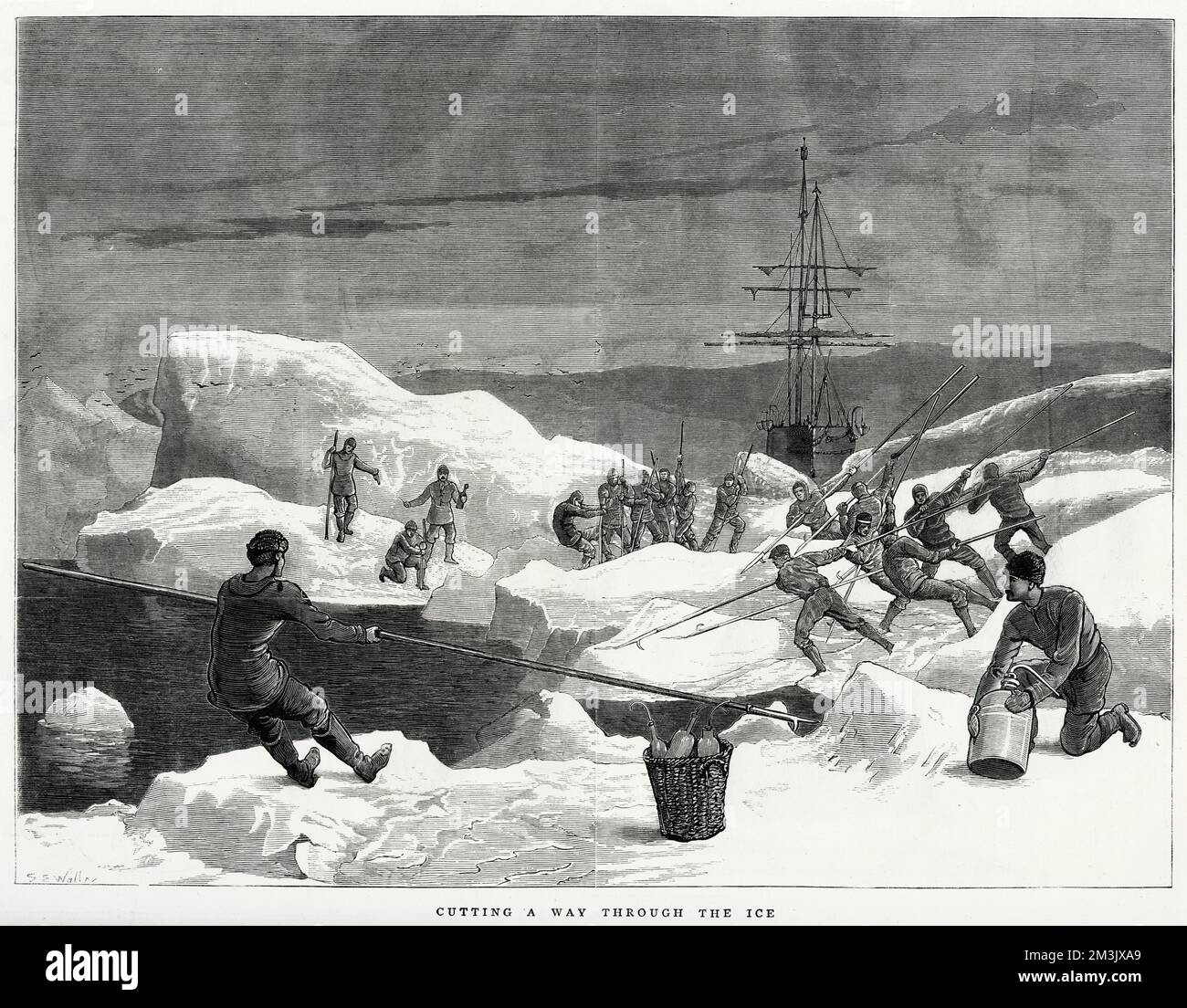Men of the British Arctic Expedition 1876 Stock Photo - Alamy