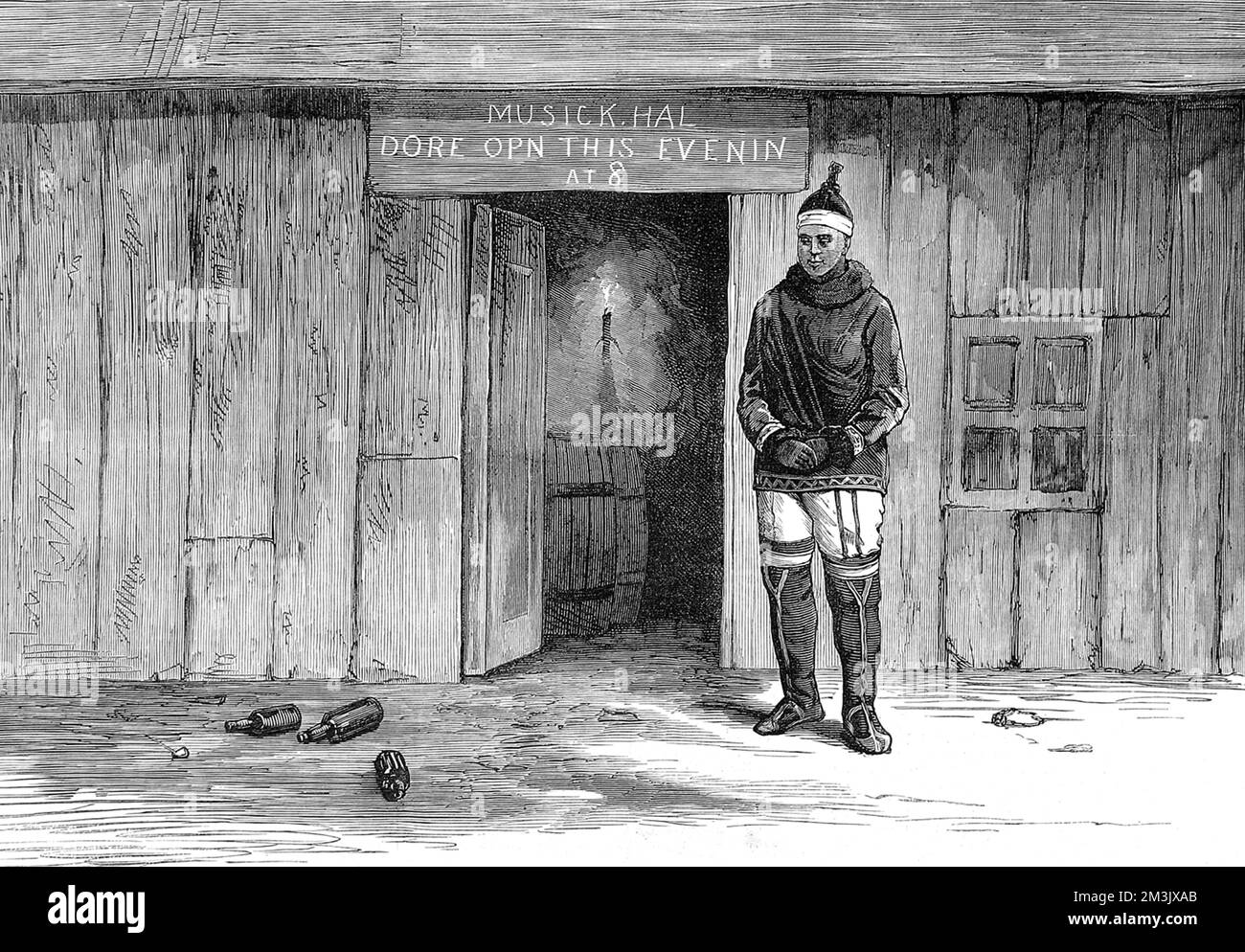 The 'Musick Hal' at Disco Island 1875 Stock Photo - Alamy