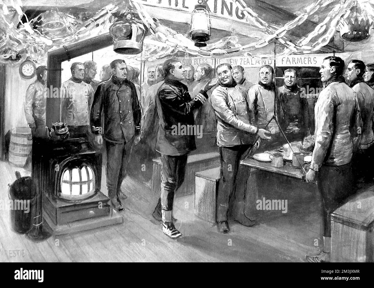 Midwinter Day Celebration, National Antarctic Expedition Stock Photo ...