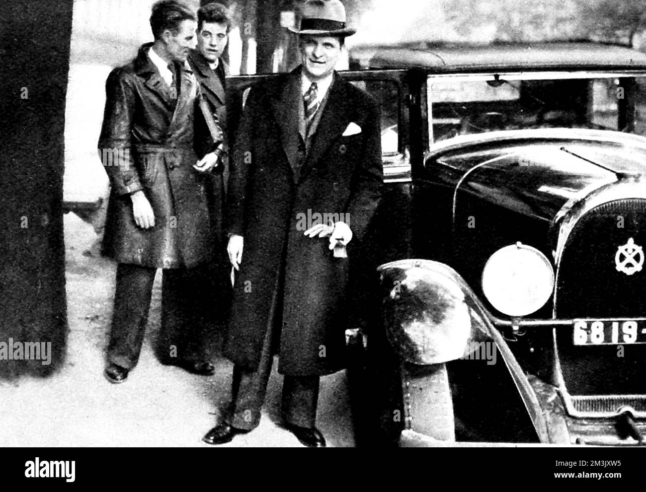 Photograph showing Colonel Francois de la Rocque (1885-1946), the ...