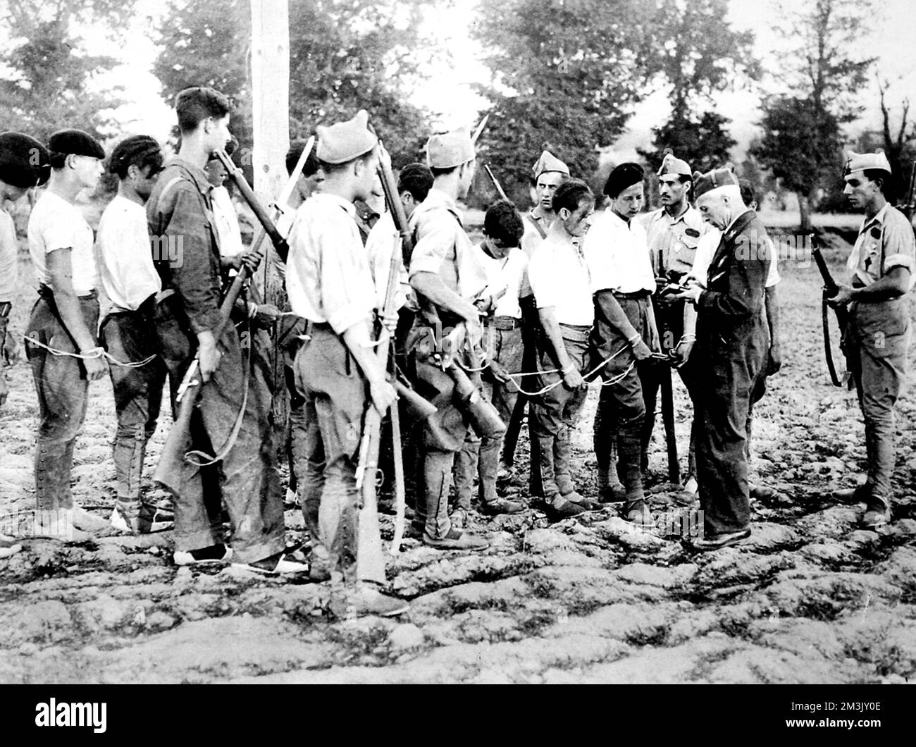 Captured Republican Troops near Bilbao; Spanish Civil War, 1 Stock ...