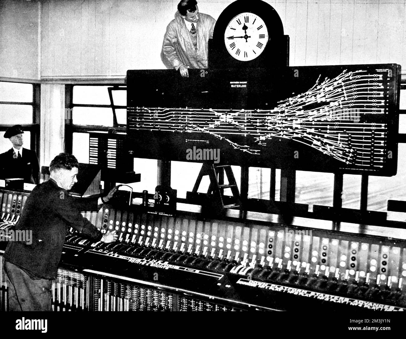 Waterloo Station Signal Box, London, 1936 Stock Photo - Alamy