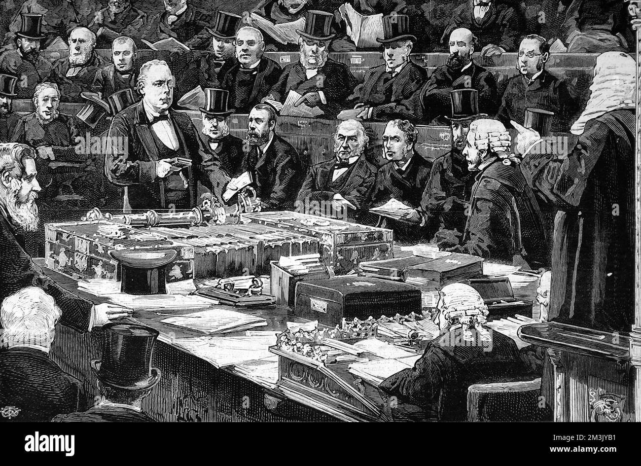 Mr Bradlaugh in the House of Commons Stock Photo - Alamy