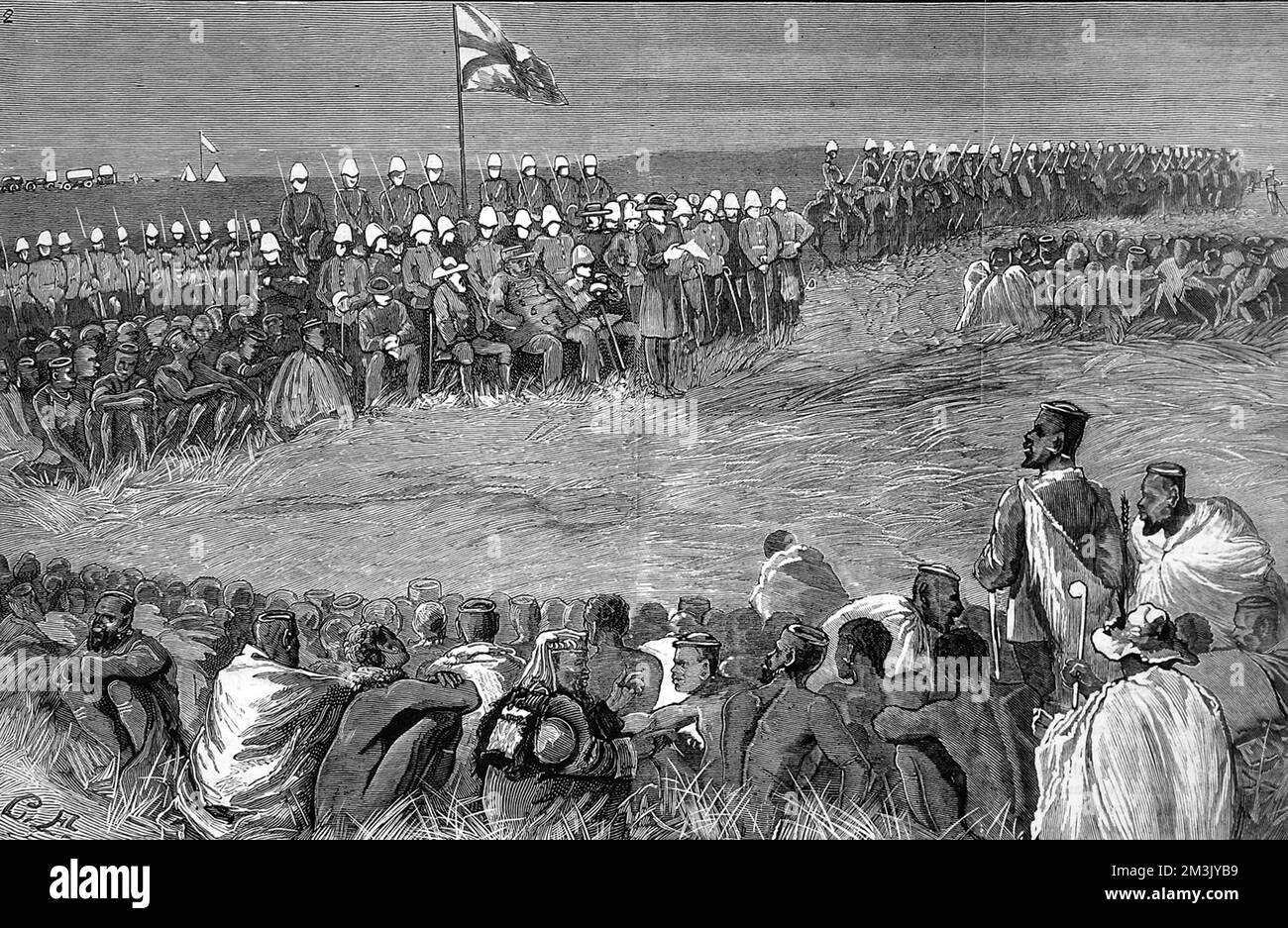 The Zulu Wars. The restoration of Cetewayo(Cetshwayo Stock Photo - Alamy