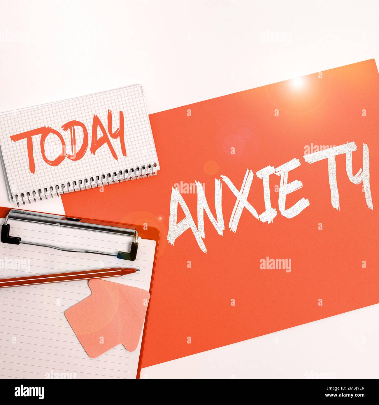 Inspiration showing sign Anxiety. Word Written on Excessive uneasiness ...