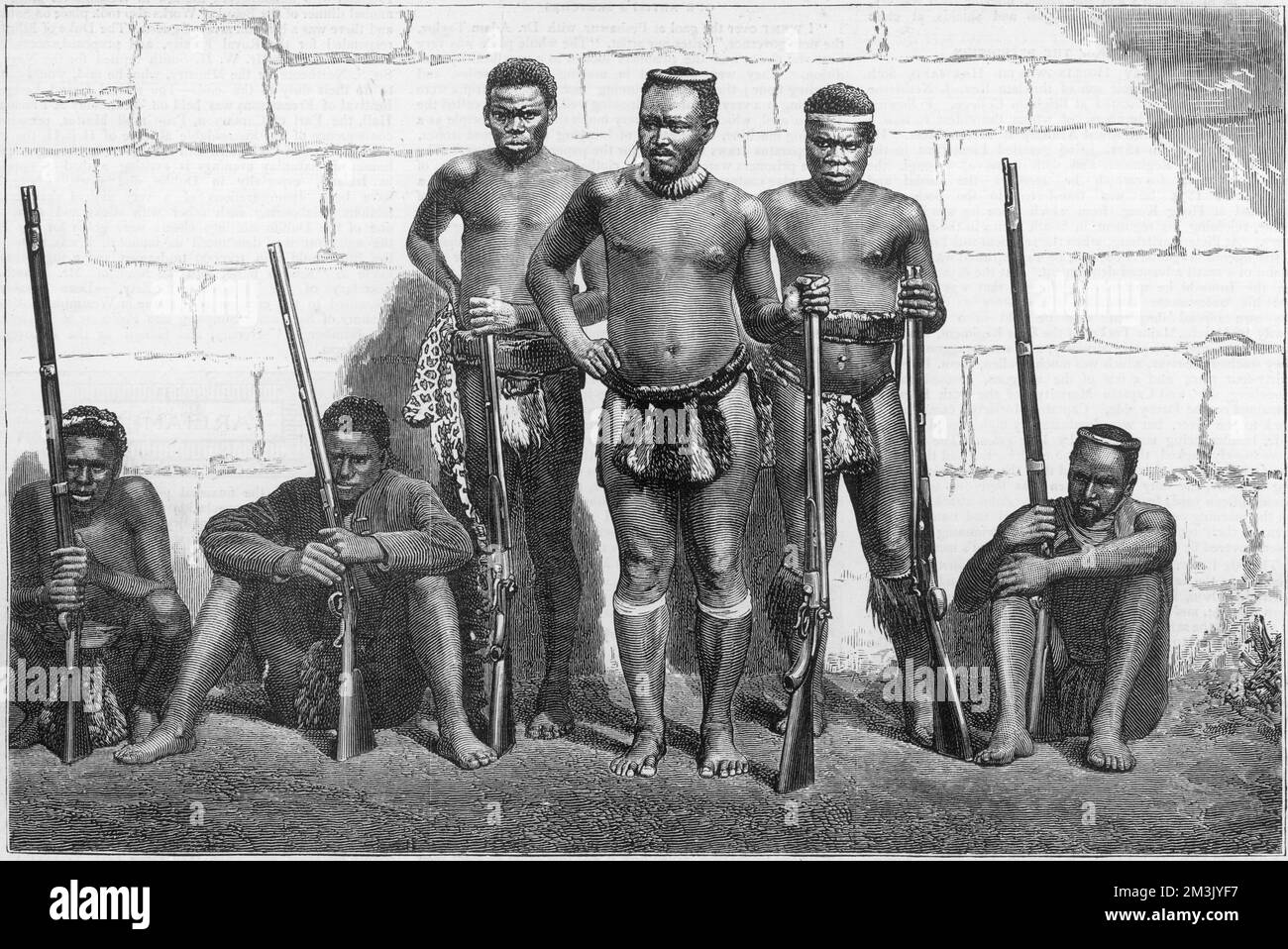 The Zulu War. Portrait of Dabulamanzi, Cetshwaypo's brother Stock Photo ...