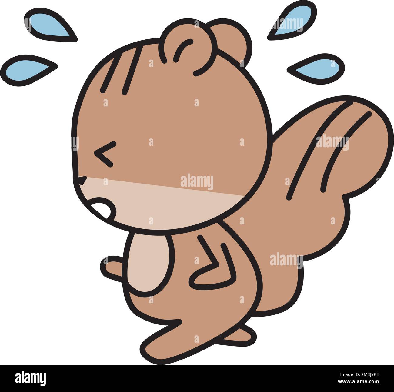 Sad Squirrel Clip Art