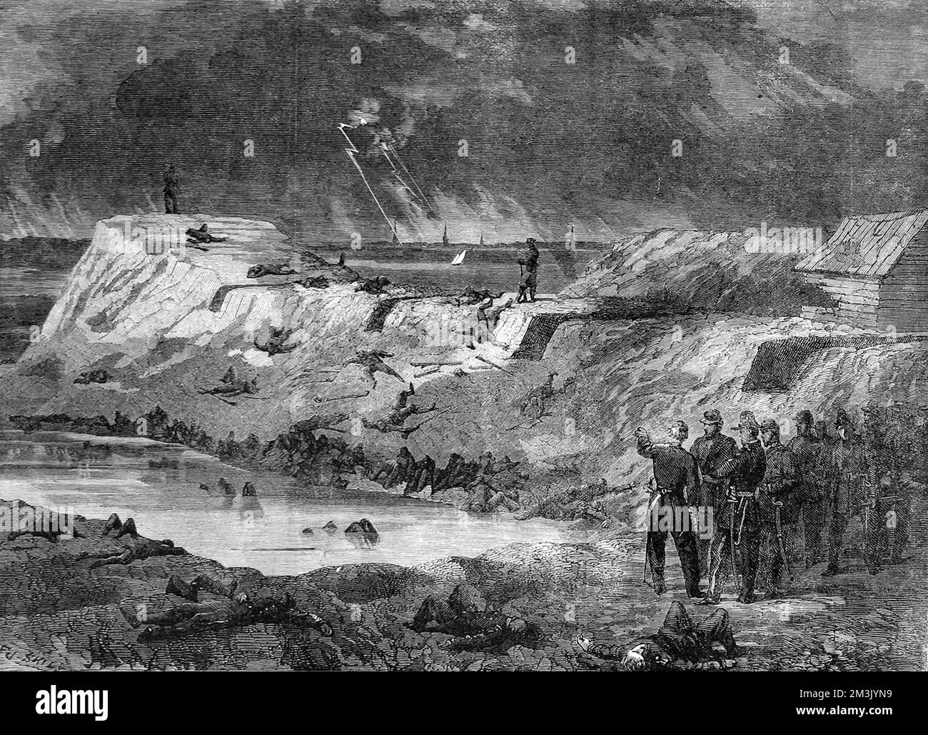 Fort wagner civil war hi-res stock photography and images - Alamy
