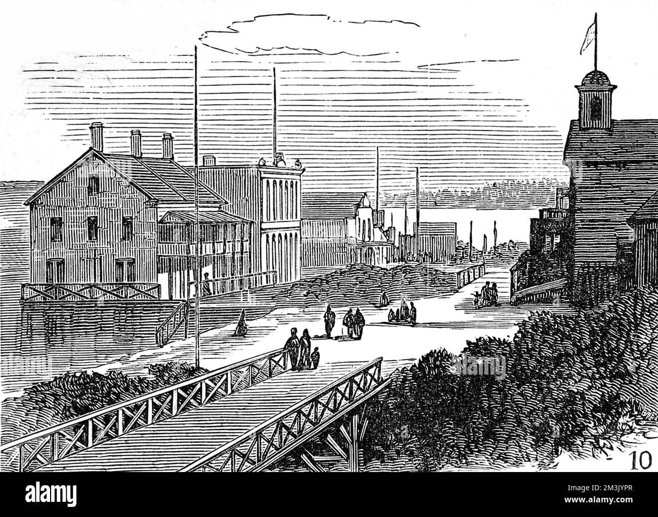 Clapboard houses Black and White Stock Photos & Images - Alamy