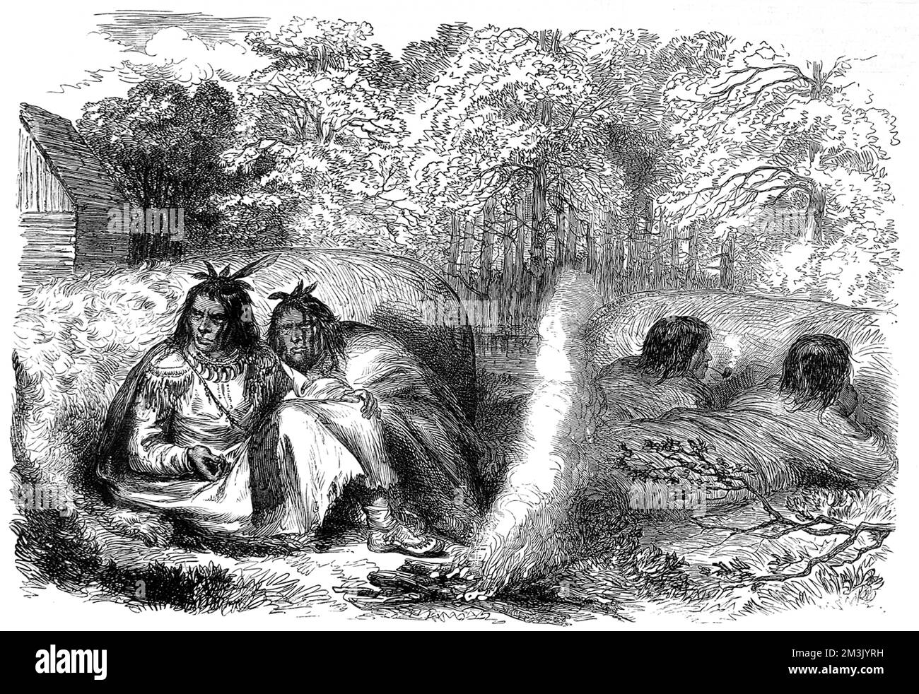 Ojibway Indians 1870 Stock Photo - Alamy