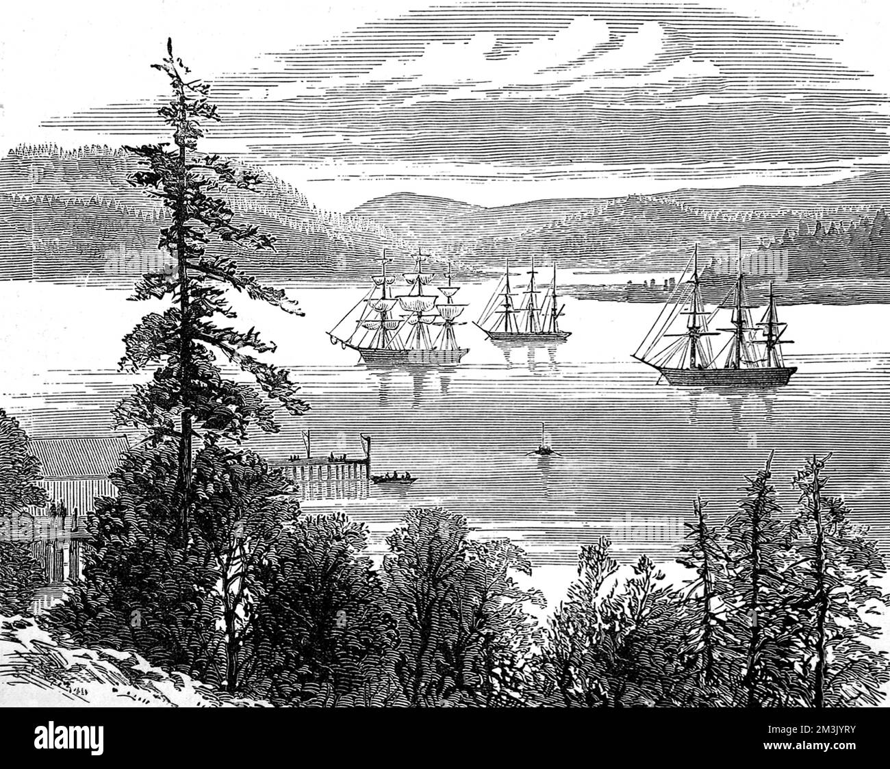 American Indians. Esquimaux Harbour (Flying Squadron Stock Photo - Alamy