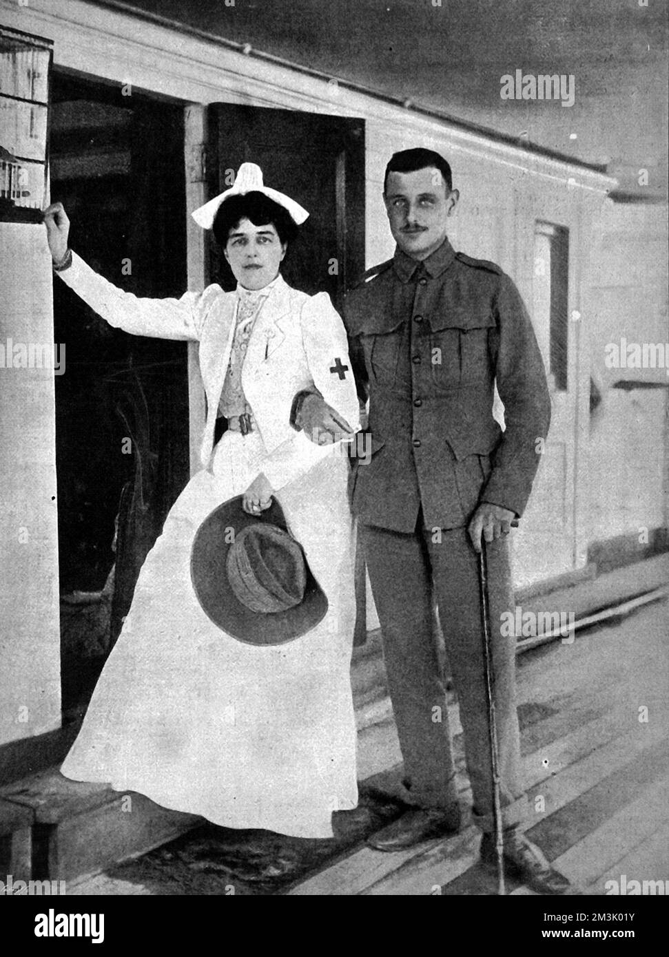 Lady Randolph Churchill and Mr. J. Churchill Stock Photo - Alamy