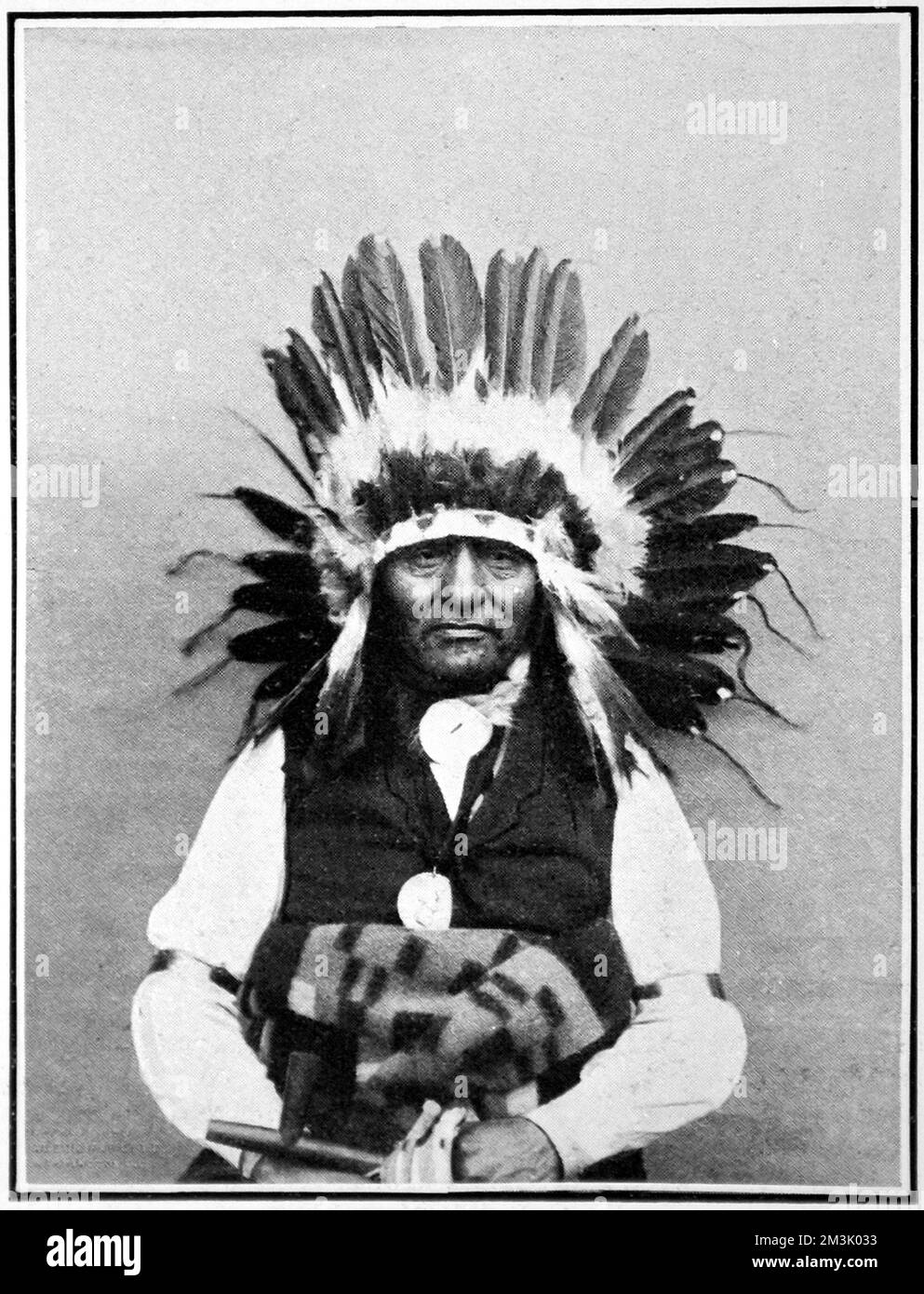 American Indians. The peaceful extinction of the red indian Stock Photo ...
