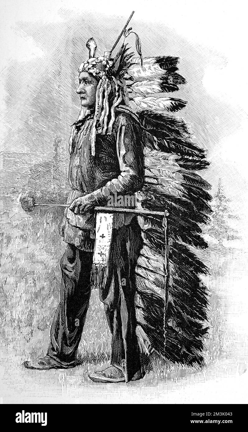 American Indians. Sitting Bull, Sioux Chief Stock Photo - Alamy