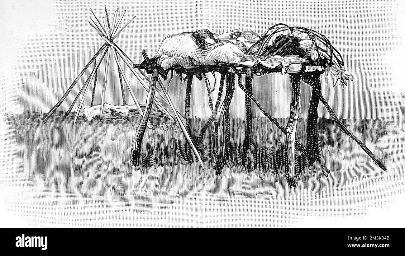 Indian burial platform hi-res stock photography and images - Alamy