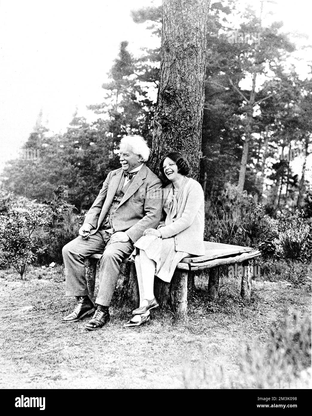 David Lloyd-George and Miss Megan Lloyd-George, Bron-y-de Stock Photo ...