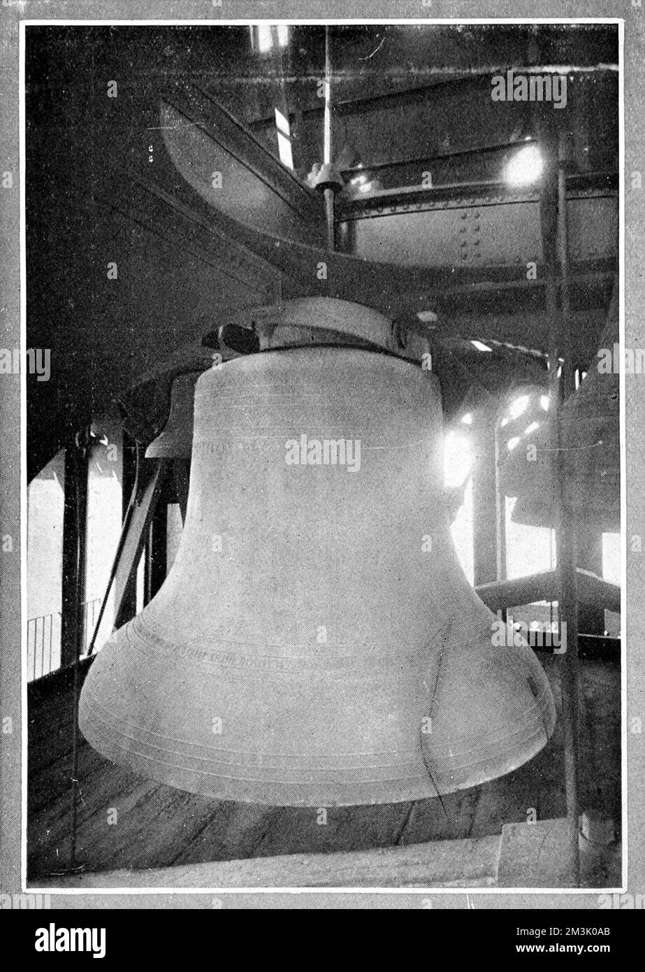 Big Ben', the 13-and-a-half ton bell which resides in the Clock Tower ...