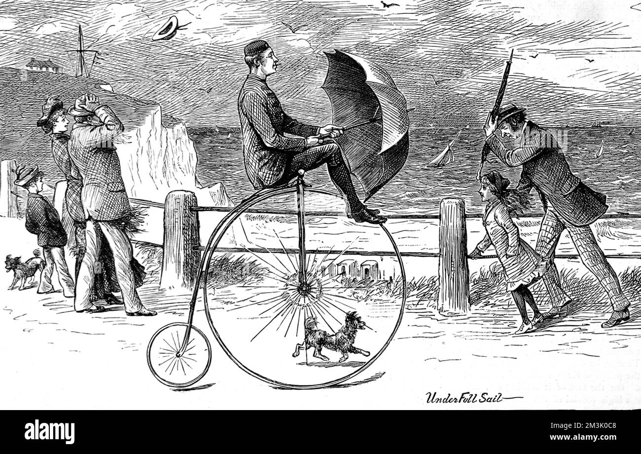 Windy day bicycle Black and White Stock Photos & Images - Alamy