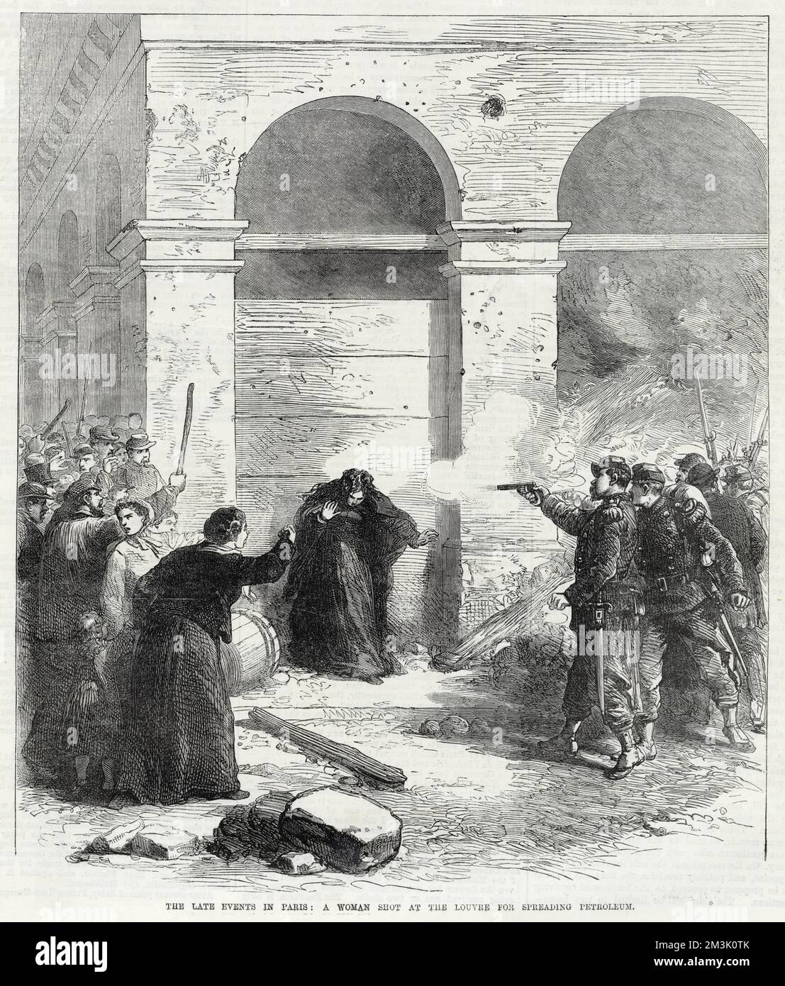 Execution of a Communard; Paris Commune 1871 Stock Photo - Alamy