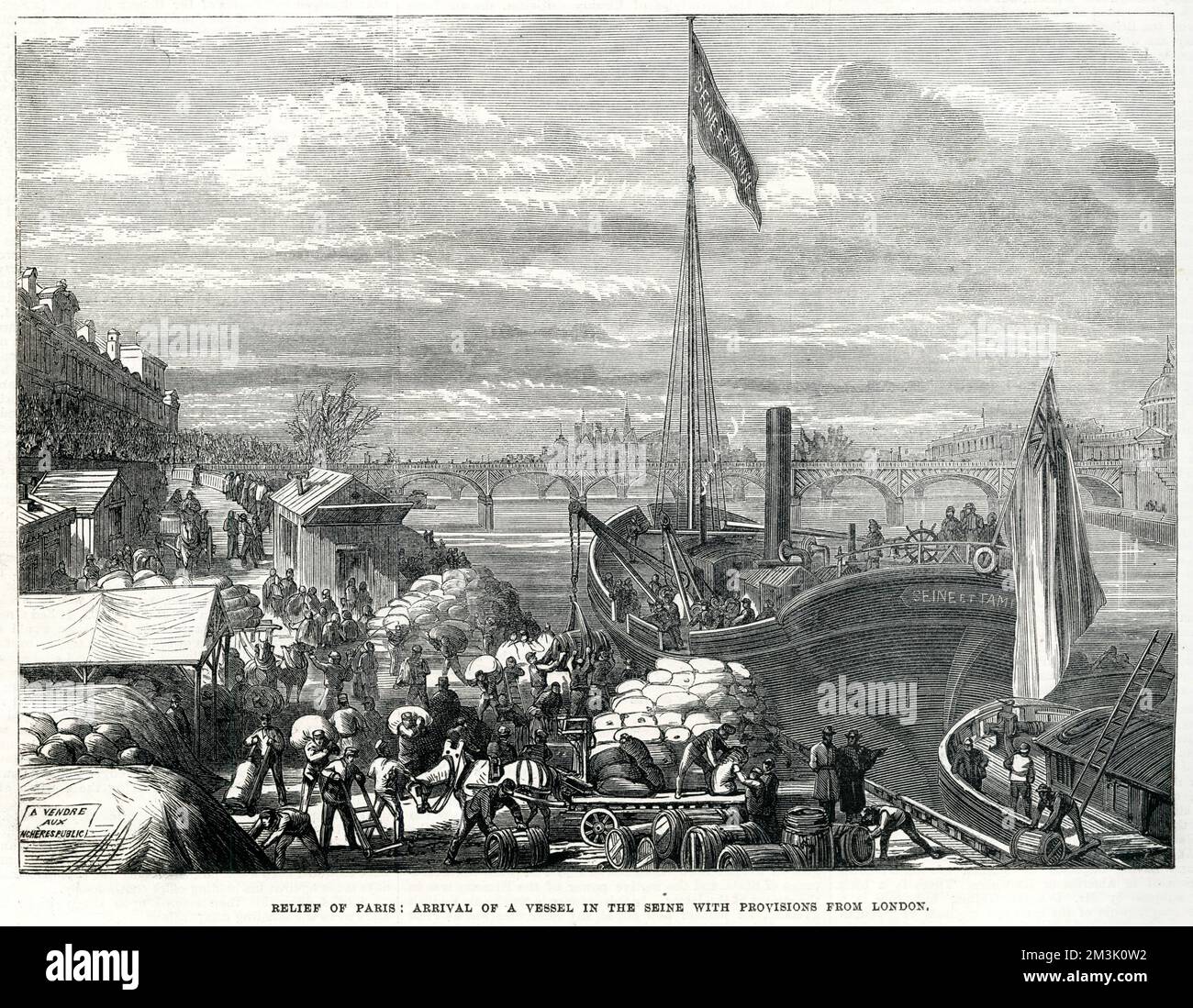 The Relief of Paris at the end of the Franco-Prussian War Stock Photo ...
