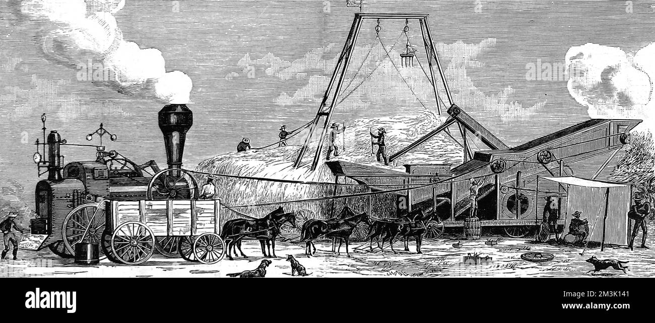 Steam threshing machine hi-res stock photography and images - Alamy