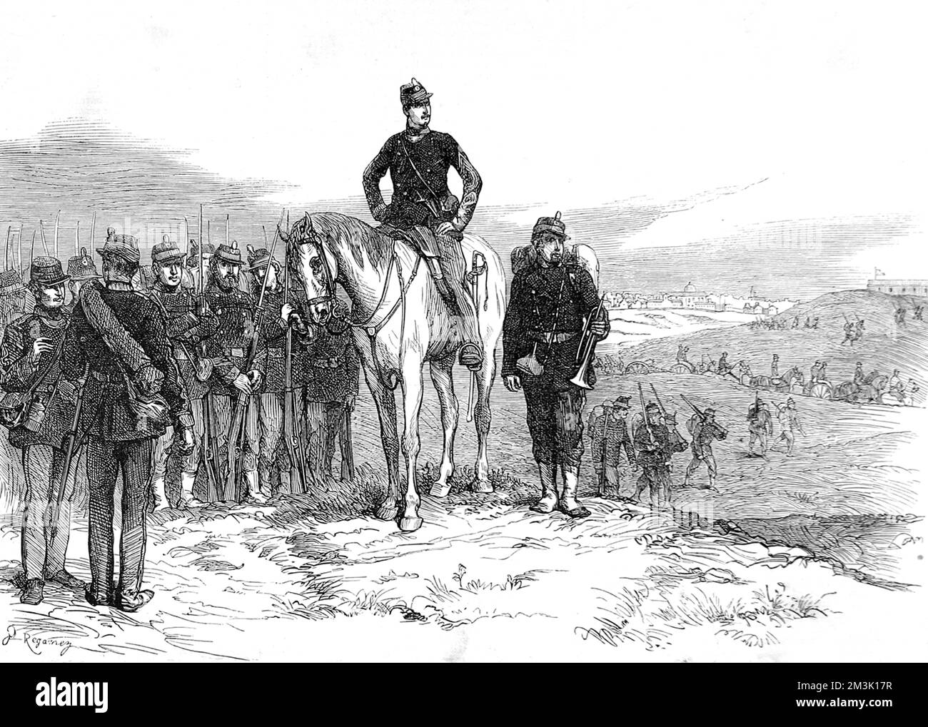 French Defensive Outpost near Paris; Franco-Prussian War Stock Photo ...