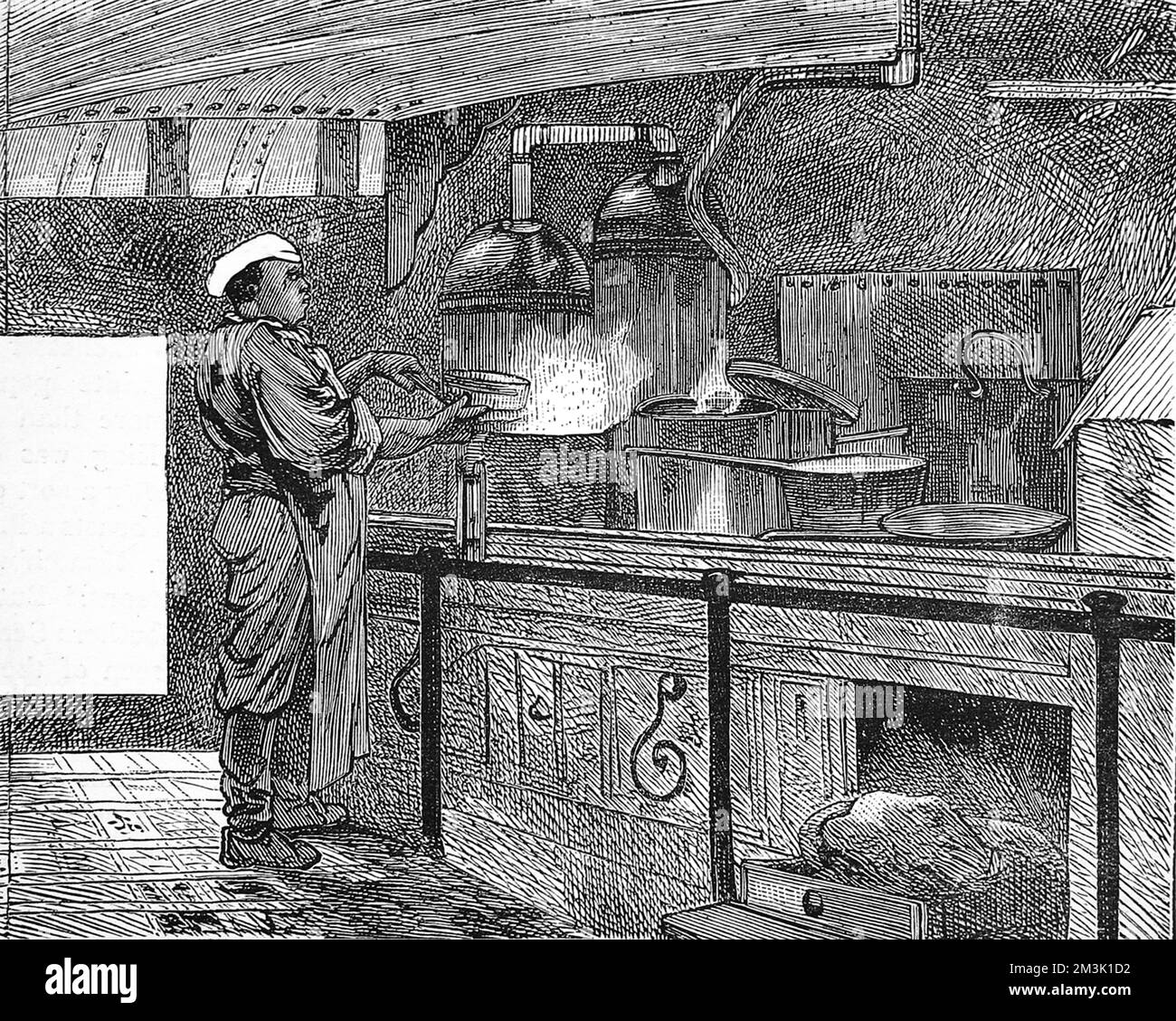 In the galley of the Emigrant Ship 'Indus', 1872 Stock Photo - Alamy