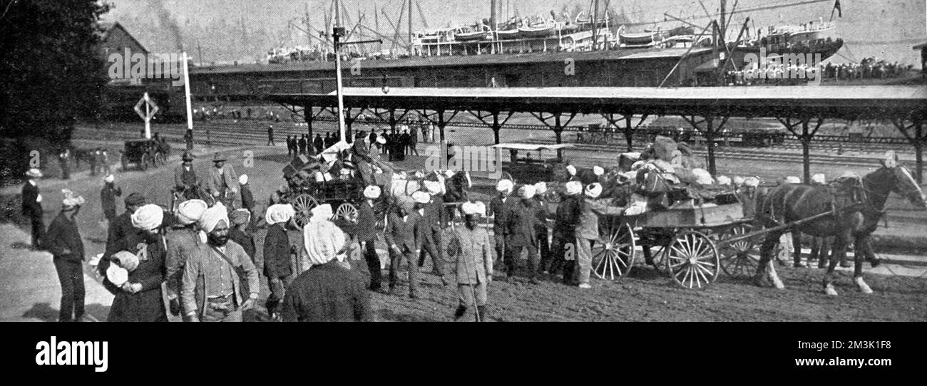 Indian Immigrants at Vancouver Docks, Canada, 1907 Stock Photo - Alamy