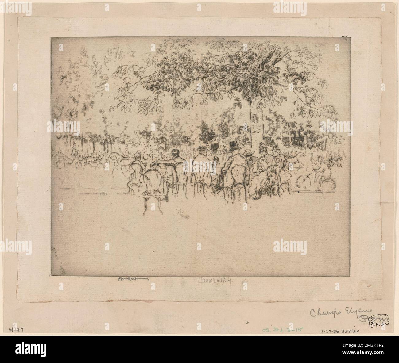 On the Champs Elysées , Sitting, City & town life, Trees. Joseph ...