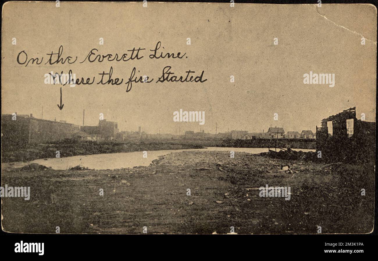 On the Everett line where the fire started , Fires, Ruins, Cities ...