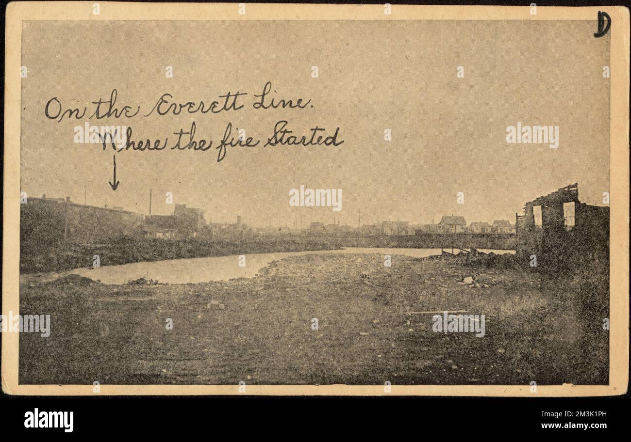 On the Everett line where the fire started , Fires, Ruins, Cities ...