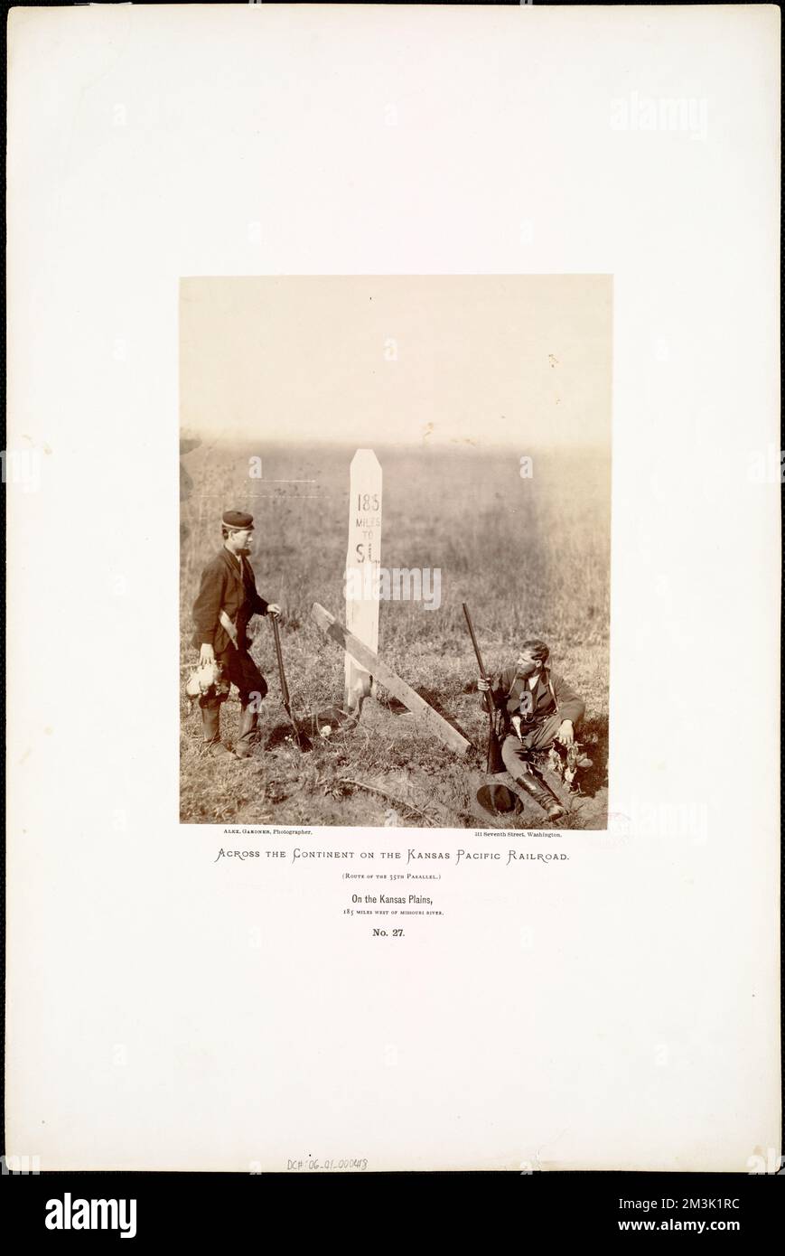 On the Kansas Plains, 185 miles west of Missouri River. , Milestones ...